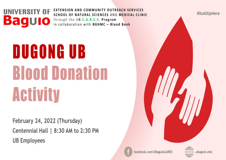 Dugong UB Blood Donation Activity – University of Baguio || It's all up ...