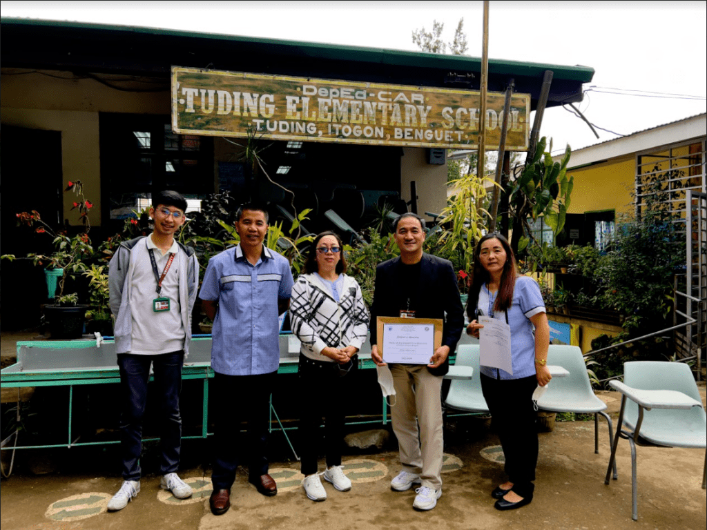 University of Baguio ECOS Donates 50 Armchairs to Tuding Elementary ...