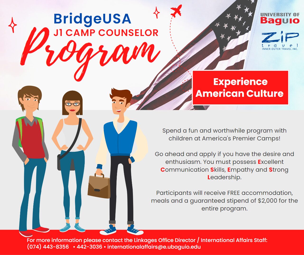 BridgeUSA J1 Camp Counselor Program – University of Baguio || It's all ...