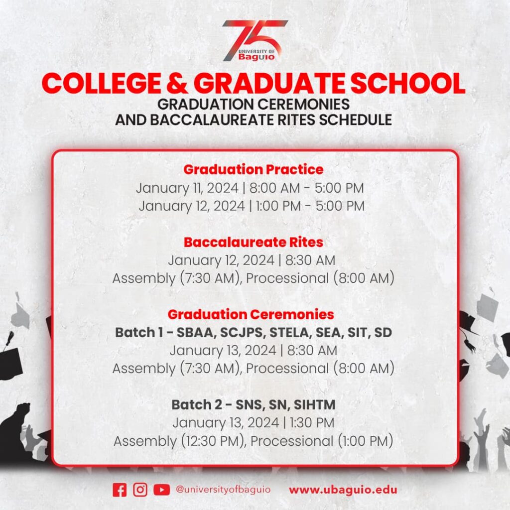 College and Graduate School Graduation Ceremonies and Baccalaureate ...