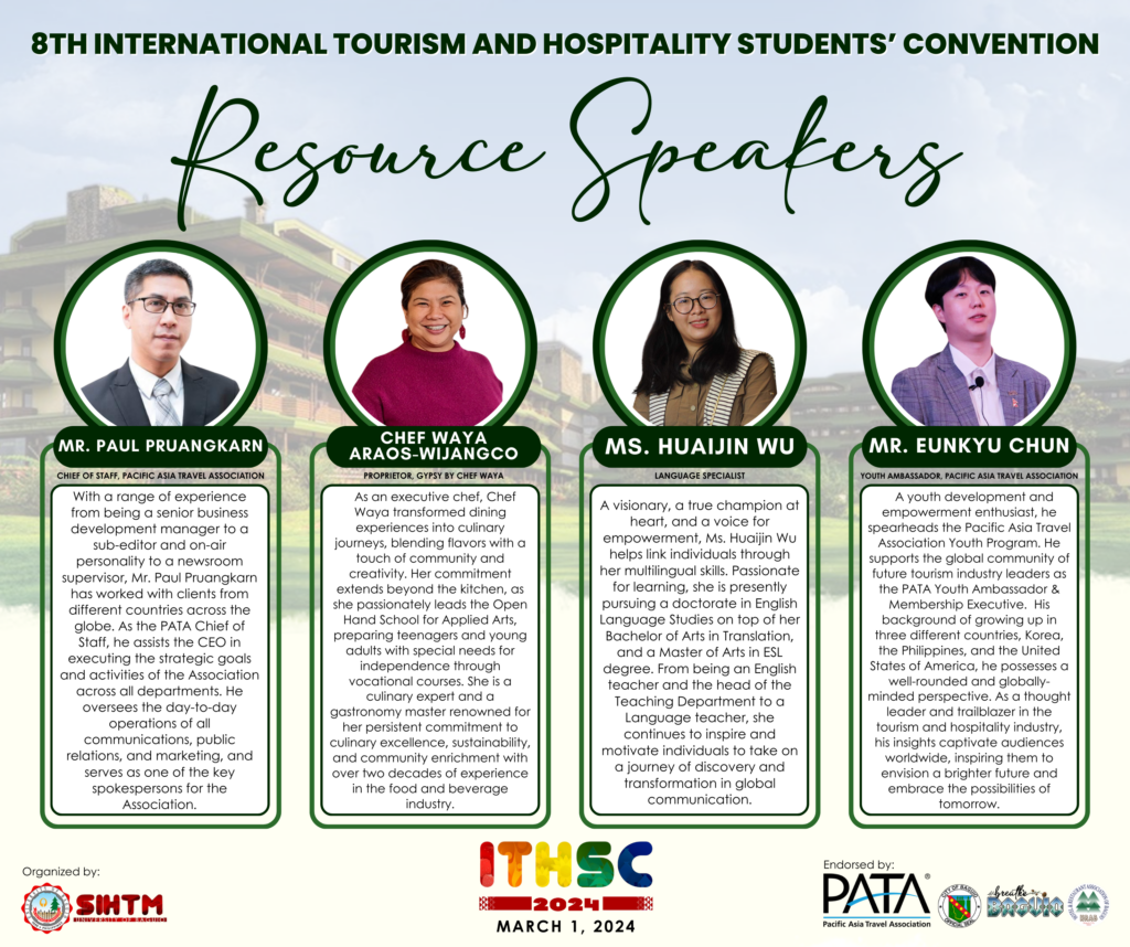 8th International Tourism and Hospitality Students' Convention ...