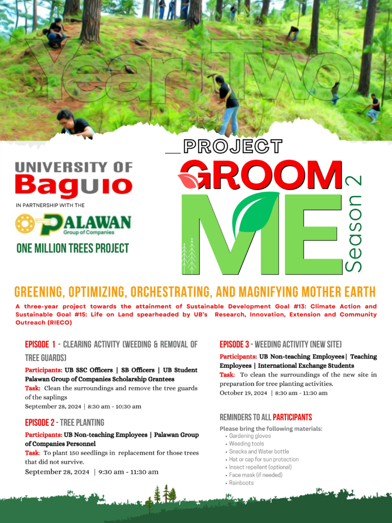 UB Kicks Off Project GROOM ME: Year Two – University of Baguio || It's ...