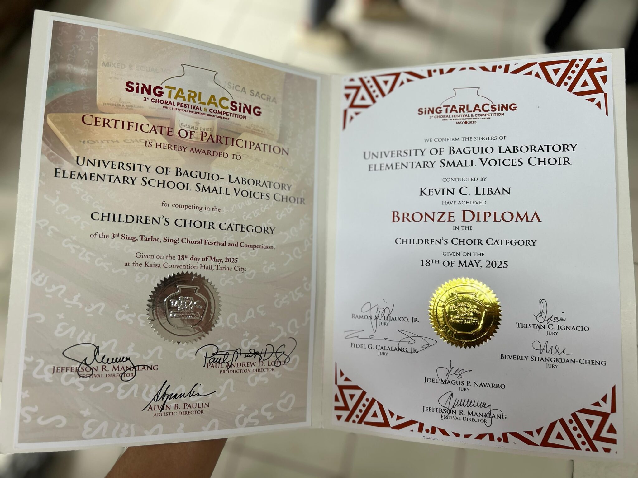 UBLES Small Voices honored by UB President after national triumph ...